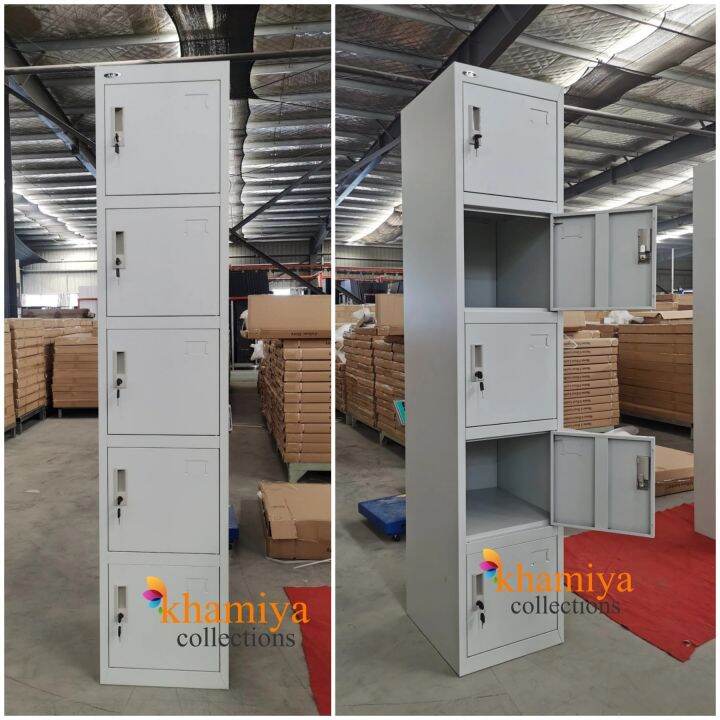 5 DOORS Tower Locker, Compartment Keylock Office Locker, Gym Locker ...