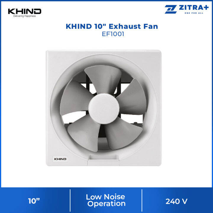 KHIND 10" Exhaust Fan EF1001 | Built-in Safety Thermal Fuse | Back-Flow ...