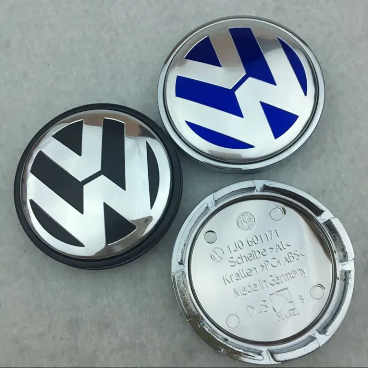 JUWE 4PCS & 65mm VW Emblems Car Wheel Center Cap Covers Hubcaps Car ...