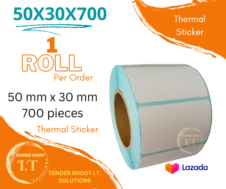 High Quality! 1 ROLL of 50x30 50mmX30mm 50x30x700 50mm X 30mm X 700pcs ...