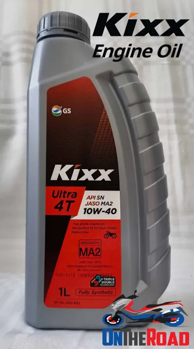 KIXX ULTRA 4T API SN JASO MA2 10W-40 1L (FULLY SYNTHETIC) | Lazada PH