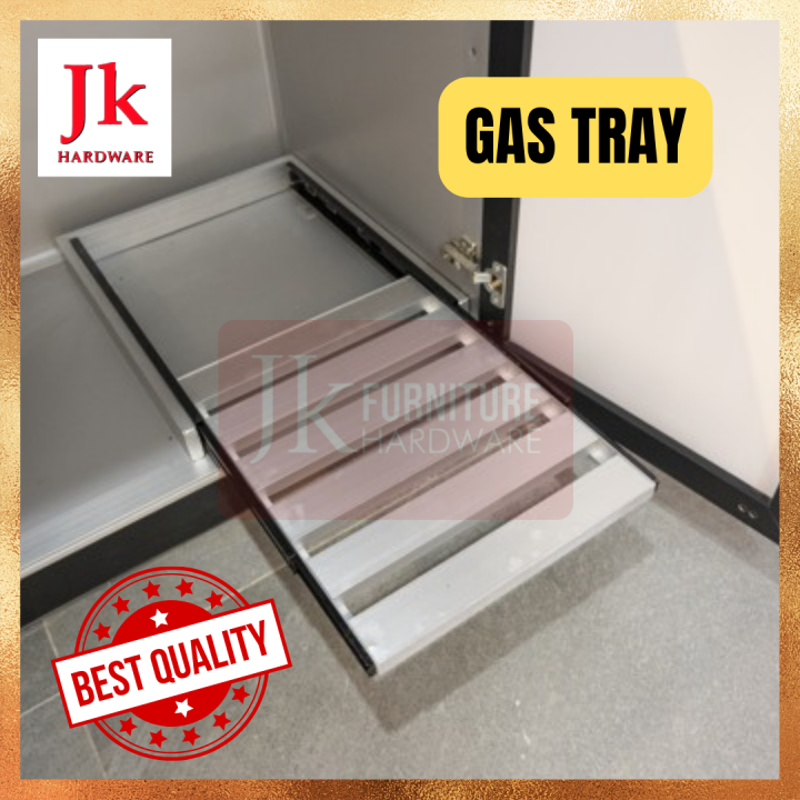 System Pull Out Gas Tank Holder Slide/ Gas Tray / Dapur / Aluminum | Lazada