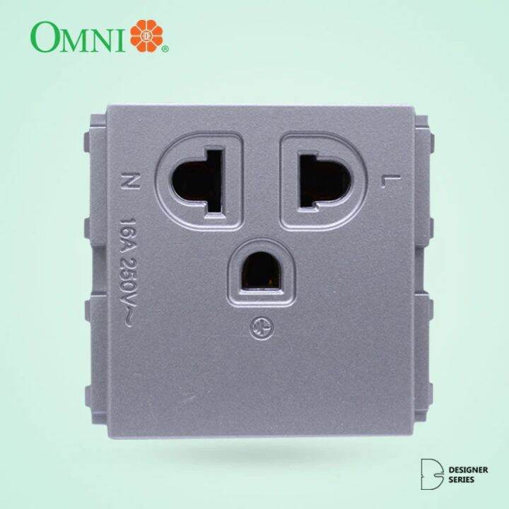 OMNI Designer Series Universal Outlet with Ground 16A - DWG-213 | Lazada PH