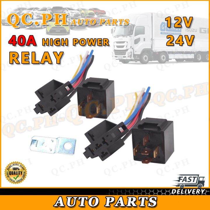12V 24V 40A 4Pin 5Pin waterproof car and motorcycle relay with modified ...