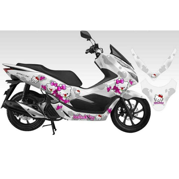 Sticker decal PCX Full body variasi hello Kitty pink putih | Lazada ...