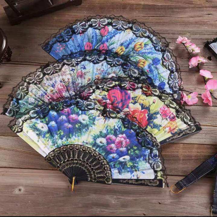 100% Original Amazing 12 Pcs Foldable Handfan Assorted Design | Lazada PH
