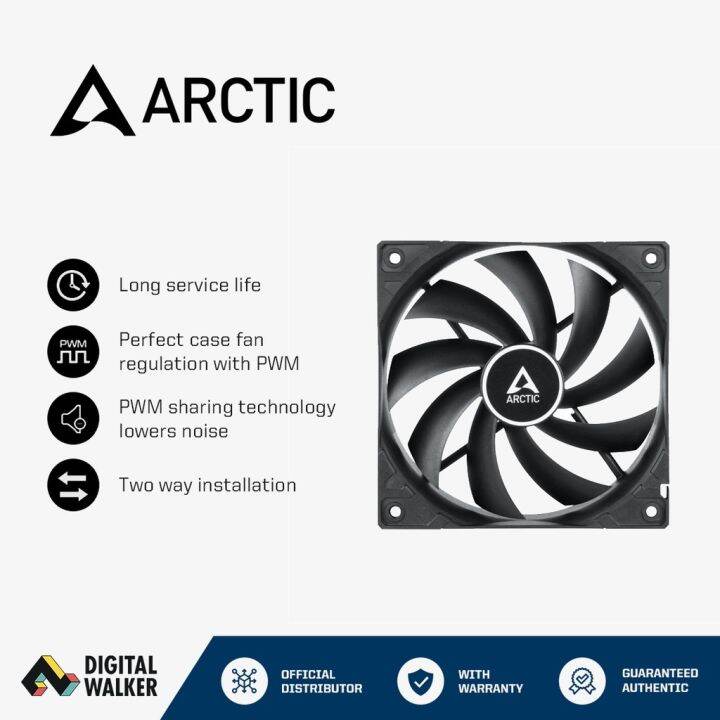 ℗۞ Arctic F12 PWM PST Lower Noise Case Fan 120mm | Lazada PH