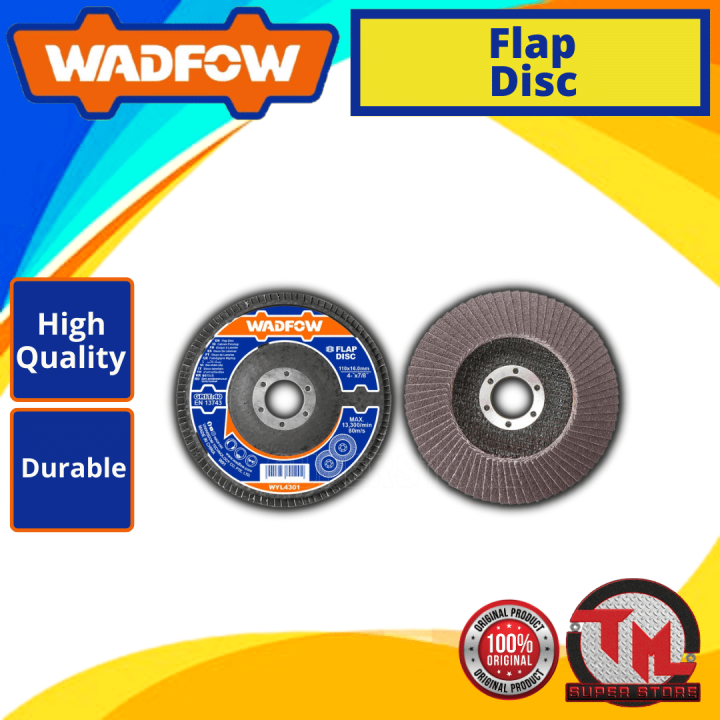 WADFOW Flap Disc 4" Grit 60 / 80 • Tm ss | Lazada PH