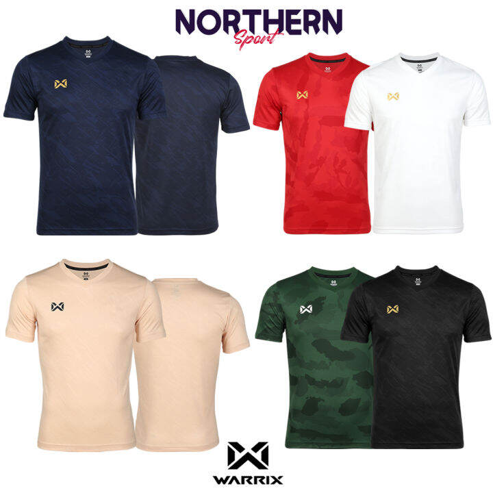 เสื้อกีฬาคอวี Warrix Football Collection เสื้อฟุตบอลรุ่นนักเตะทีมชาติ ...