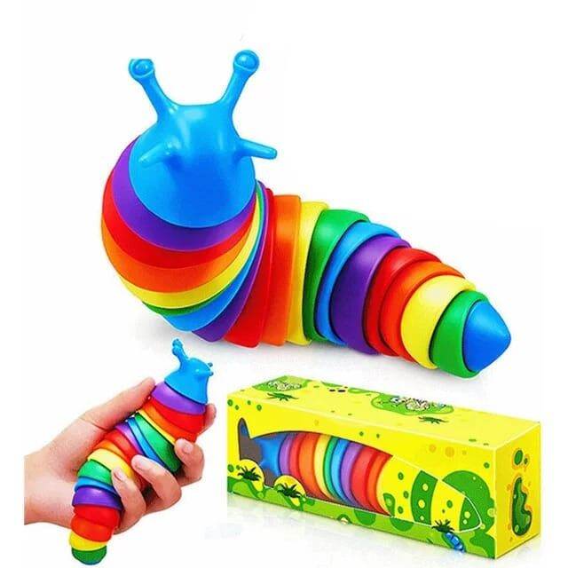 Mainan Anak Squishy Siput Finger Slug 3D / Slug Ulat Motorik Squishy ...
