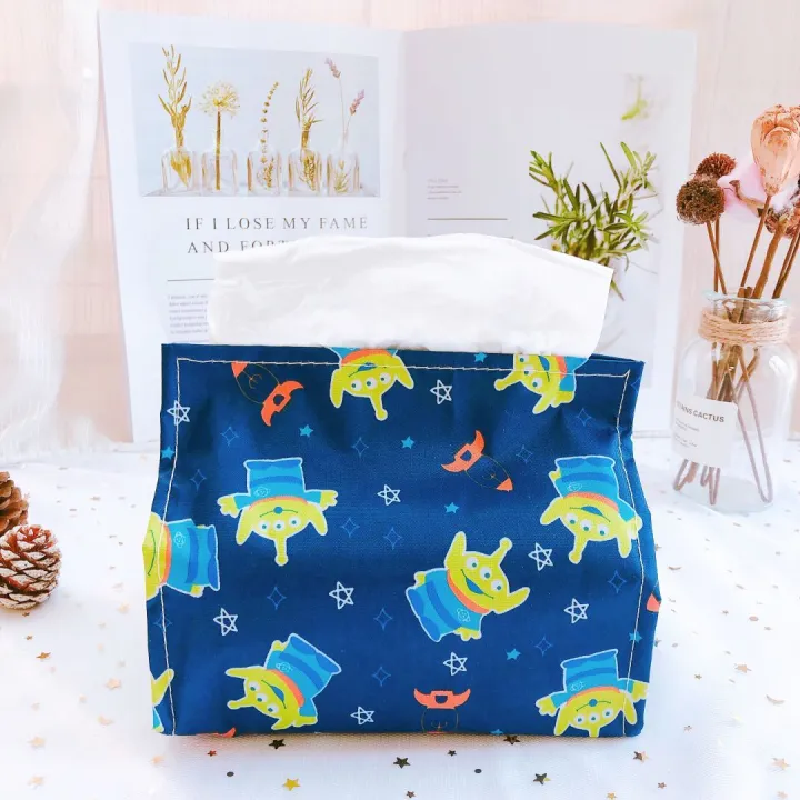 Cute cartoon fabric Merlot pudding waterproof desktop tissue box ...