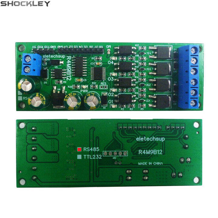 Shockley สวิทช์ดีเลย์รีเลย์ Rs485 Dc 12v 24v 4ch ทรานซิสเตอร์ Mos และบอร์ดเอาท์พุท8ch ระดับ Ttl 