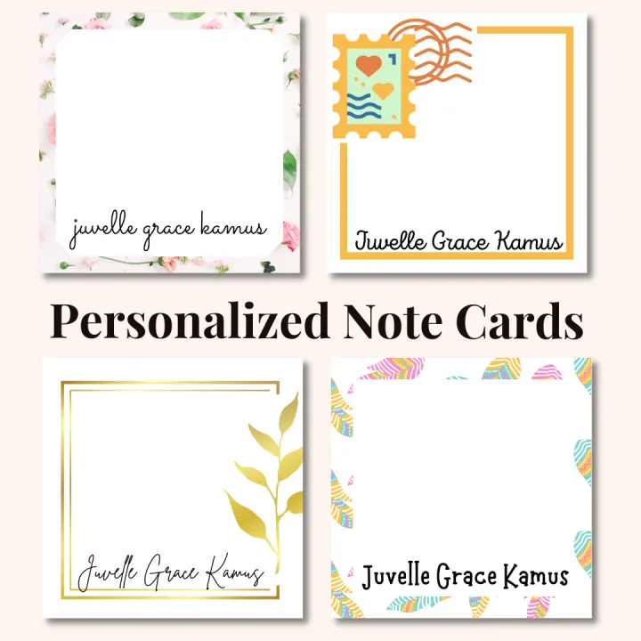 Personalized Cards (Gift/Note Card - 60 PCS) | Lazada PH