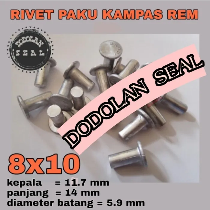 Paku Kampas Rem Canter Ps125 Dyna Ht 8X10 Paku Rivet Alumunium | Lazada ...
