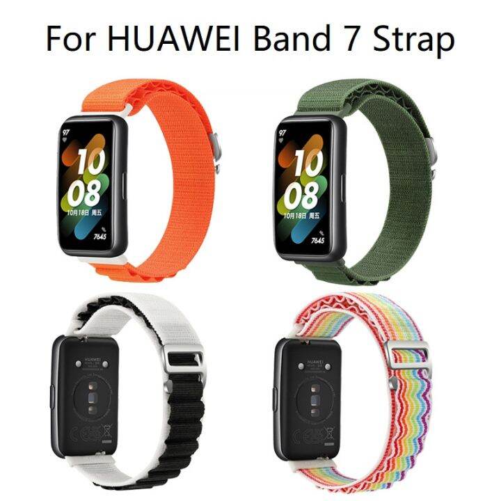 สายผ้าไนลอน Alpine Loop สำหรับ HUAWEI Band 7สายนาฬิกาข้อมือสำหรับ ...