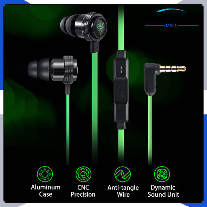 WASSUP Original Razer Hammerhead Pro V2 Earphone For Phone 3.5mm Wired ...
