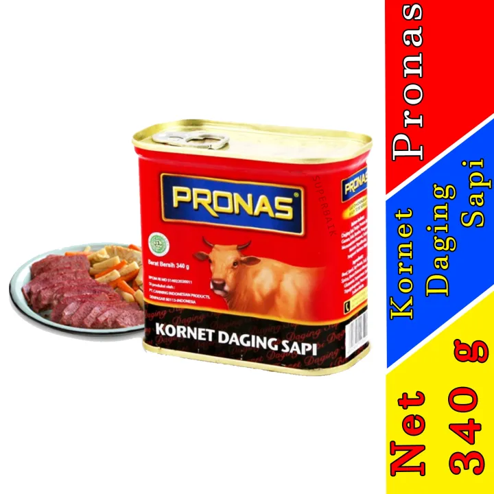 KORNET PRONAS - PRONAS - KORNET DAGING SAPI - 340 g | Lazada Indonesia