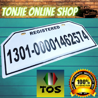 MOTOR PLATE MV FILE NUMBER / STICKER EMBOSSED 1 PC | Lazada PH