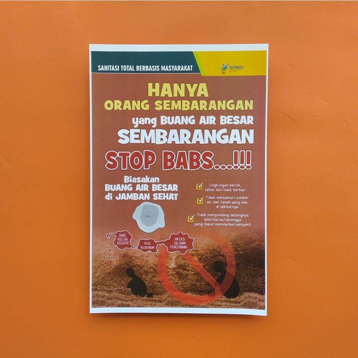 Terbaru! Poster STBM - Poster BABs - Poster Stop Buang Air Sembarangan ...