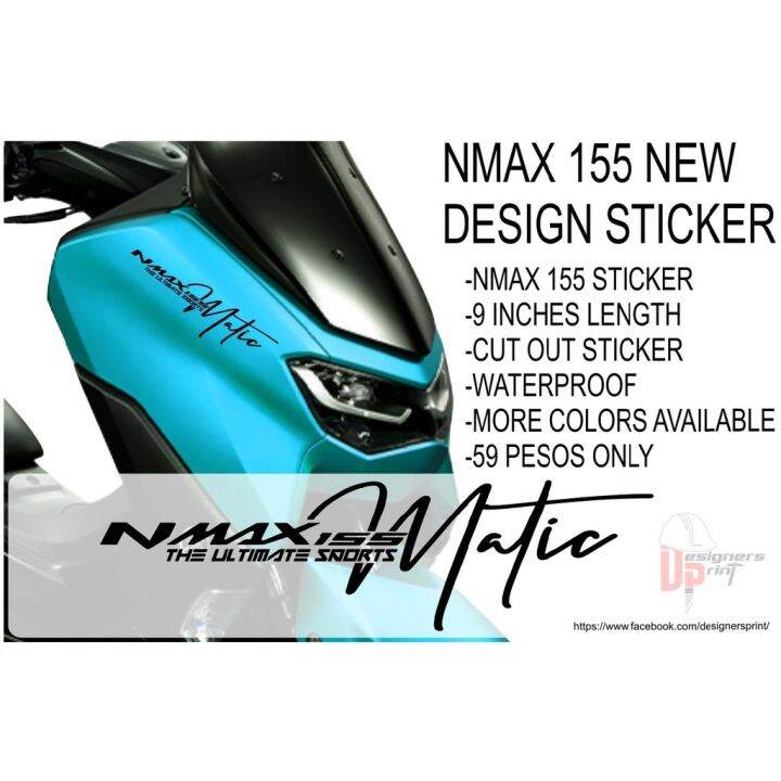 Nmax Decals Nmax Sticker (Matic) - 9 inches Length For V1 V2 Waterproof ...