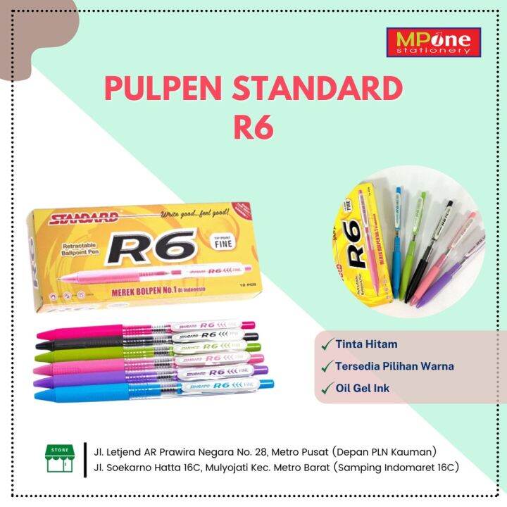 Ballpoint / Pulpen / Pena Standard R6 | Lazada Indonesia