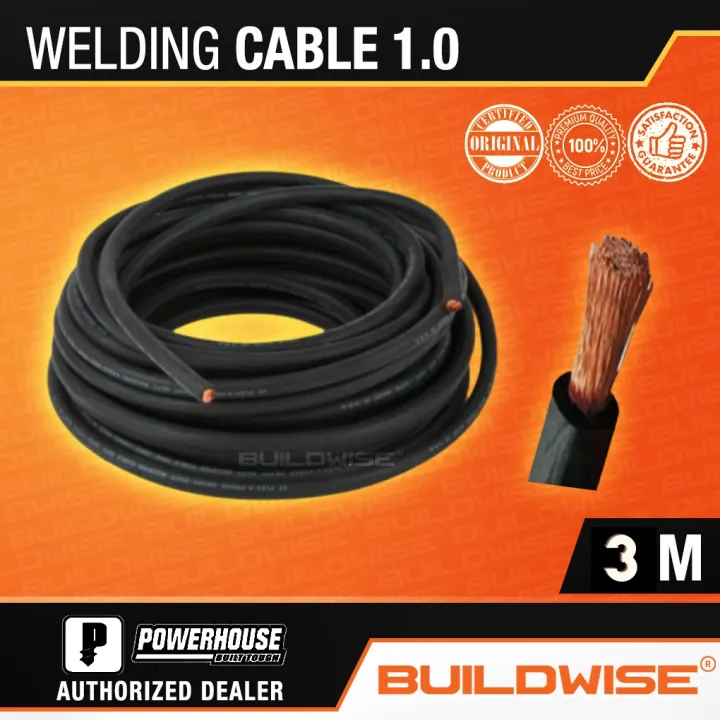 Powerhouse Welding Cable Pure Copper Wire 1/0/ 1.0/ 38mm「BUILDWISE ...