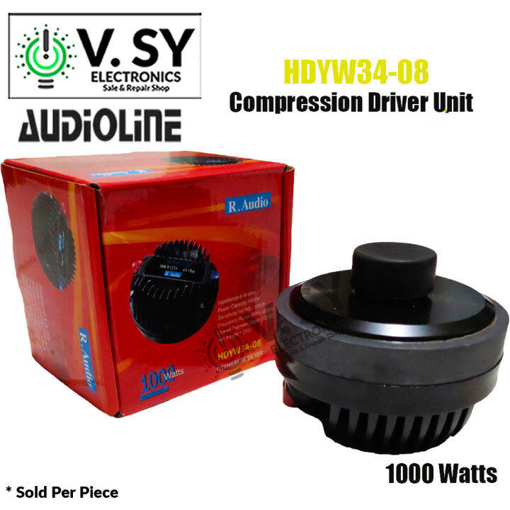 R. AUDIO HDYW34-08 Compression Driver Unit 1000 Watts 4-8 Ohms | Lazada PH