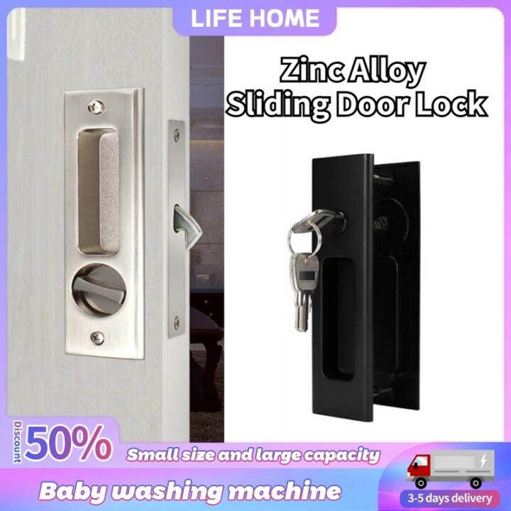 【Baixiang Flower City】 ☾ Sliding Door Lock With Flush Recessed Handle ...
