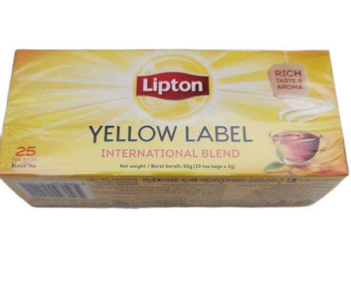 Lipton-Yellow Label ( 25 teabags x 2g) | Lazada