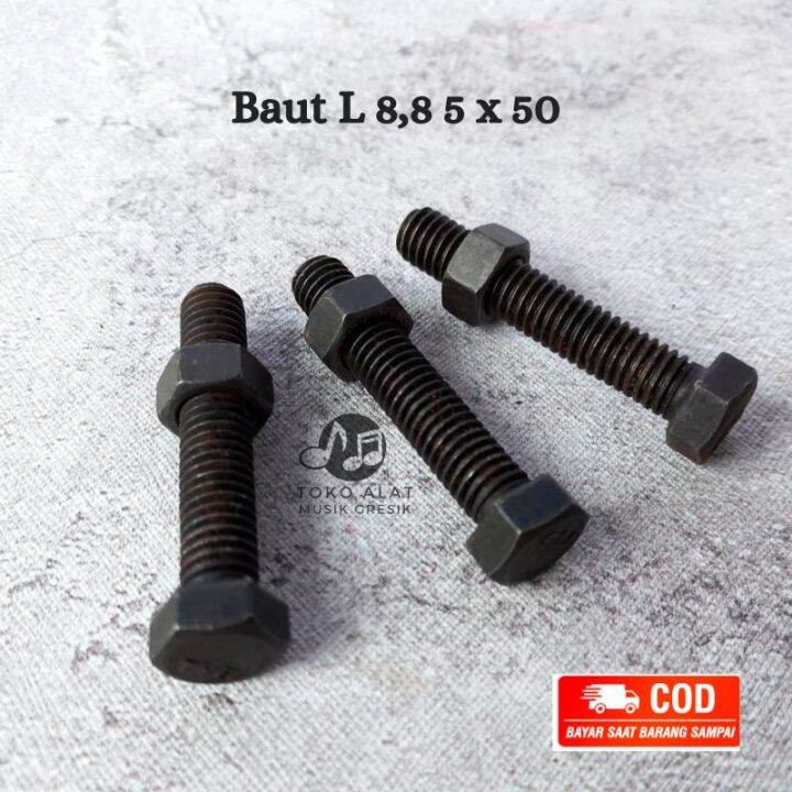 Baut Mur Baja Grade 8.8 | Lazada Indonesia