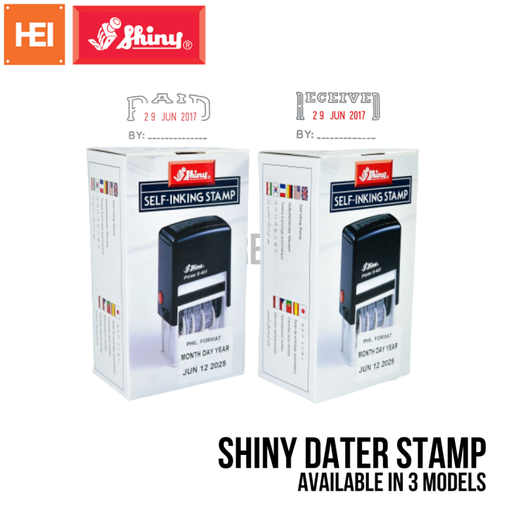 Shiny Dater with Received Self-Inking Stamp (RECEIVED / PAID) | Lazada PH