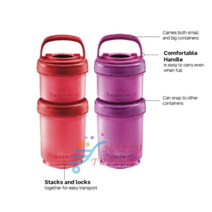 Tupperware Twist N Snack With handle | Lazada Singapore
