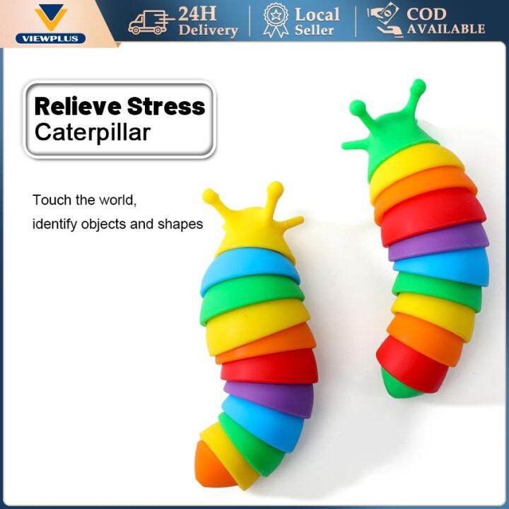 Rainbow Twisting Flexible Caterpillar Educational Montessori ...