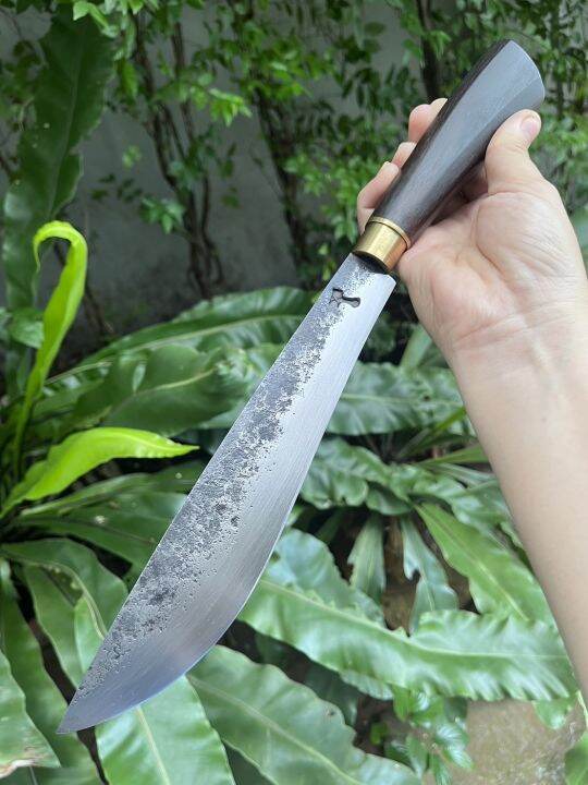 มีดเหน็บ E-nep มีดอีเหน็บ มีดควาญ มีดซุย มีดแคมป์ มีดเดินป่า ใบ 9” Sup9 ตีร้อนชุบแข็ง ผิวไฟ คอ ...