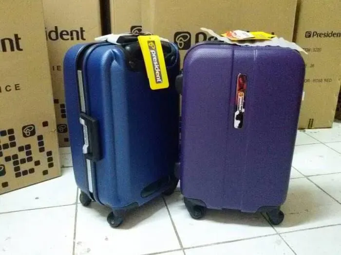 Koper President 20 Inc Fiber Kunci 4 Roda | Lazada Indonesia