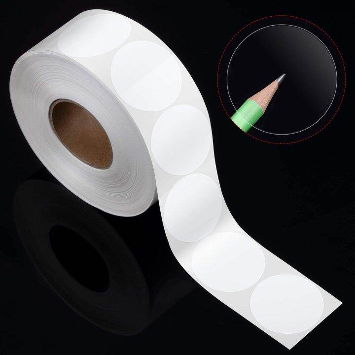 Stiker Label Bening Transparant Polos Bulat Bundar Sticker Tag Segel ...