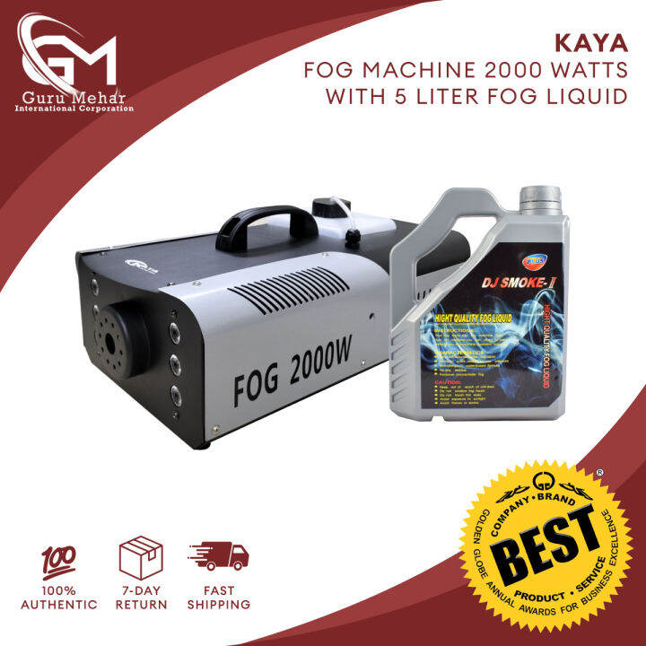 FOG MACHINE BUNDLE (KAYA) - 2000Watts LED Fog Machine Wired DJ Effect ...