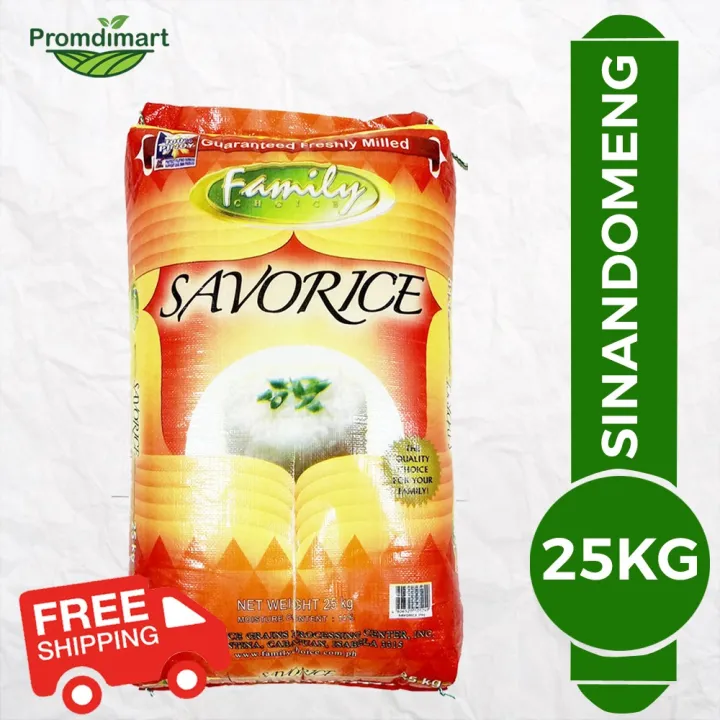 Family Choice Fragrant Rice Savorice 25KG | Lazada PH