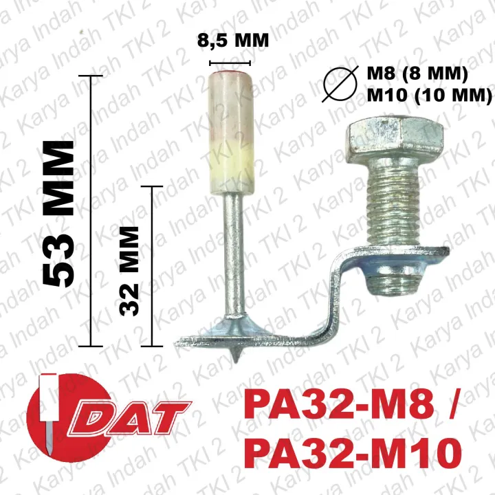 Isi Paku Tembak Plafond DAT PA32-M10 Pengganti Ramset Superfix PA 32 ...