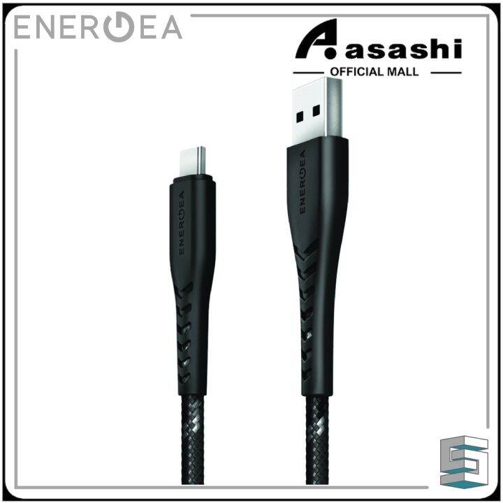 Energea NyloFlex USB-A To USB-C Cable - Black (1.5M/3M) | Lazada