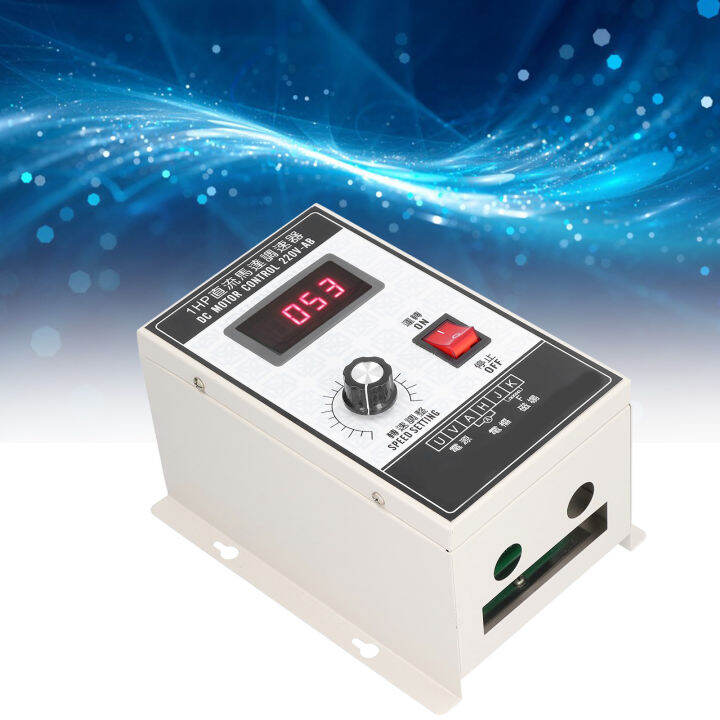 Motor Speed Controller Digital Display Regulator Control Switch DC 220V ...
