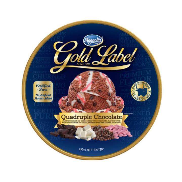 Magnolia Gold Label Quadruple Chocolate 450mL | Lazada PH