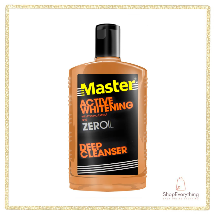 MASTER Active Whitening with Papaya extract and Zeroil Deep Cleanser ...