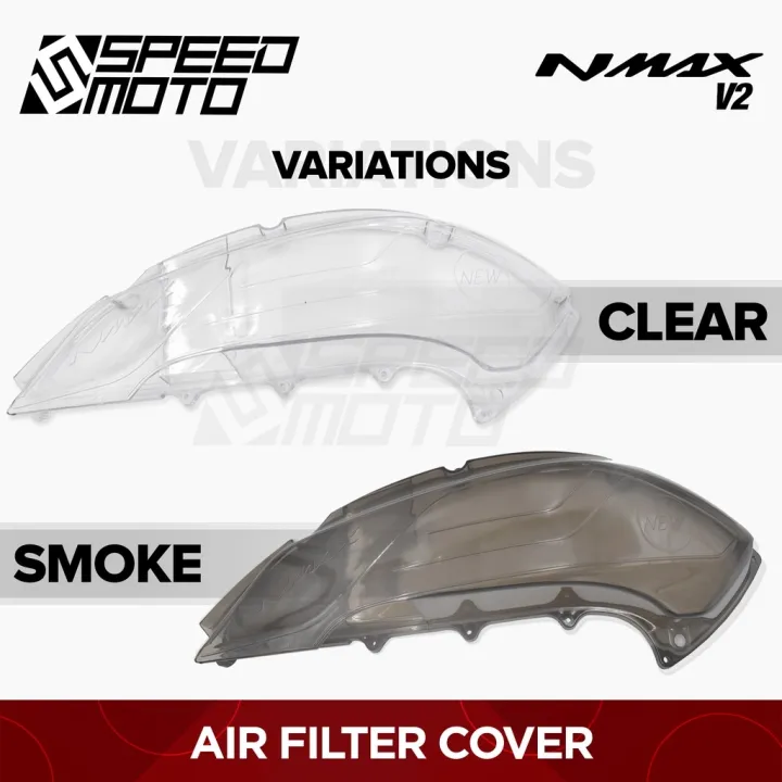 Your Pet YAMAHA NMAX 2020 AIR FILTER COVER WITH SMOKE/CLEAR NMAX V2 ...