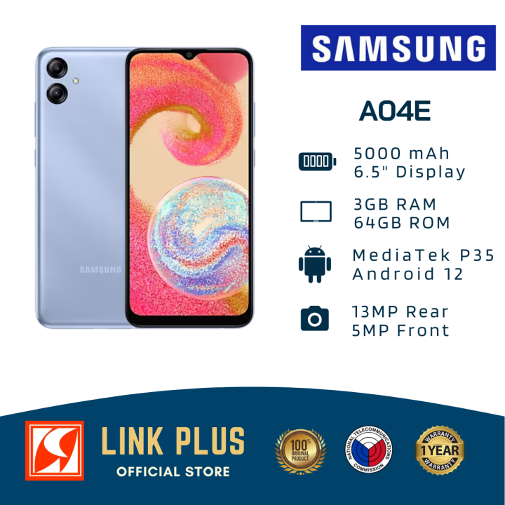 Samsung A04e 3GB RAM + 64GB ROM (Original and Sealed) | Lazada PH
