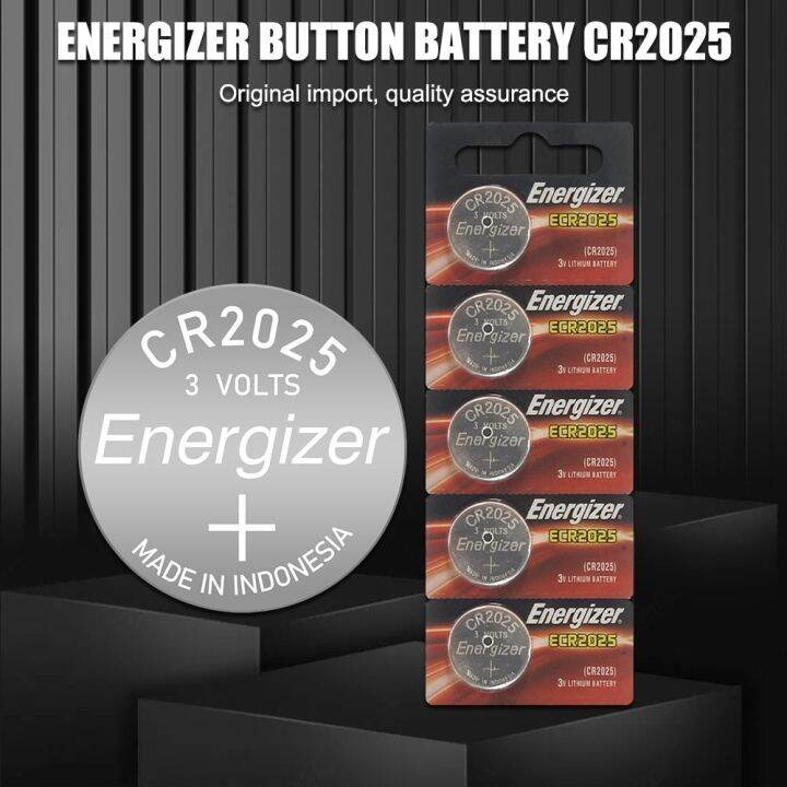 5PCS 100 Original Energizer CR2025 DL2025 DL/CR 2025 Lithium Battery For Toy Watch Remote ...