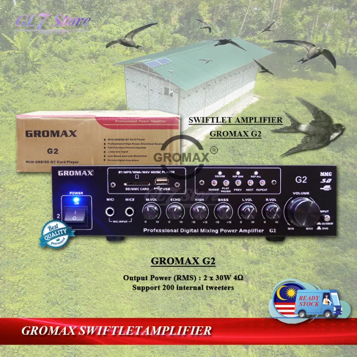 GROMAX G2 PROFESSIONAL SWIFTLET POWER AMPLIFIER FOR SWIFTLET FARMING ...