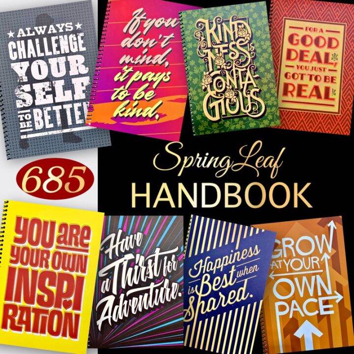 SpringLeaf Handbook 685 Spiral Notebook per piece | Lazada PH