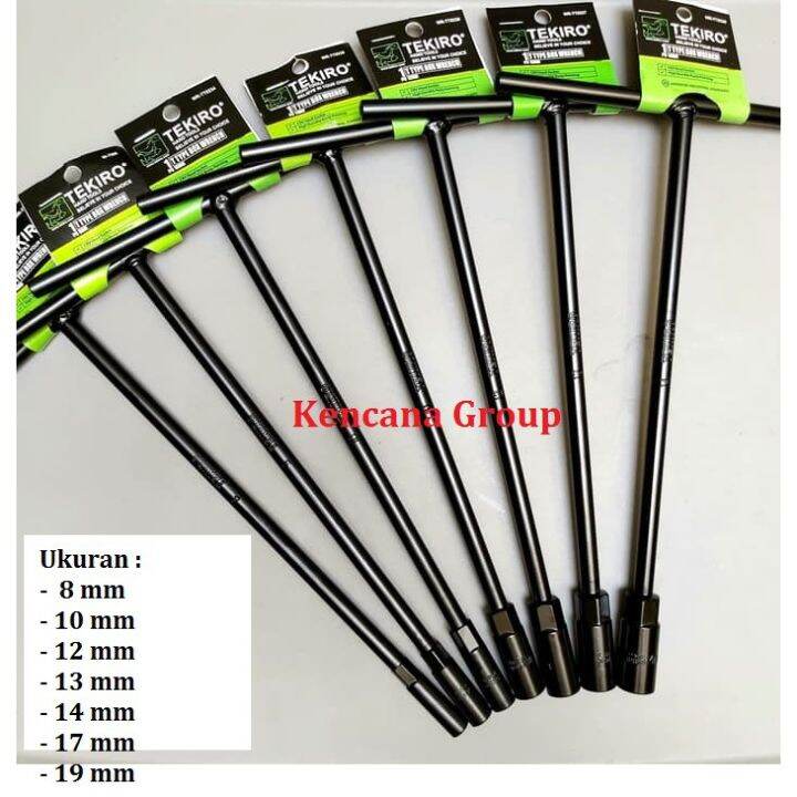 Tekiro kunci sok t 7 bh 8mm-19mm kunci sok panjang alat perkakas ...