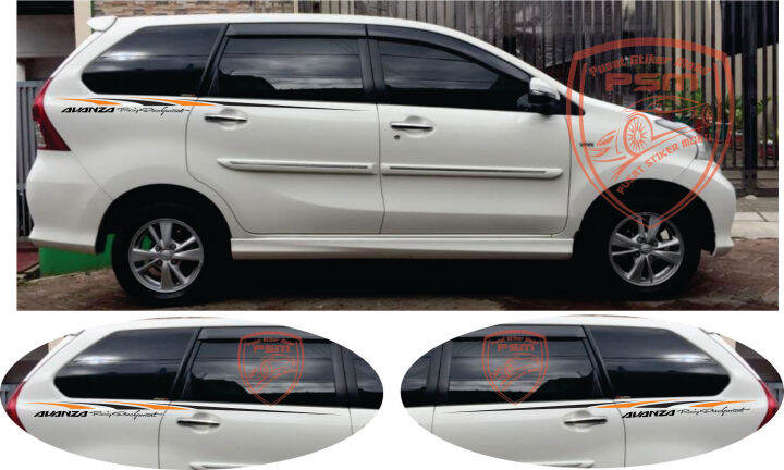 STICKER STRIPING CUTTING STIKER AVANZA RACING DEVELOPMENT TOYOTA TRD ...